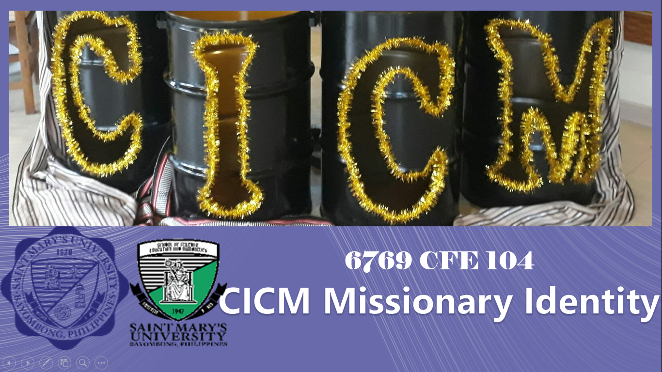 Summary of 6769 CFE 104: CICM Mission Identity